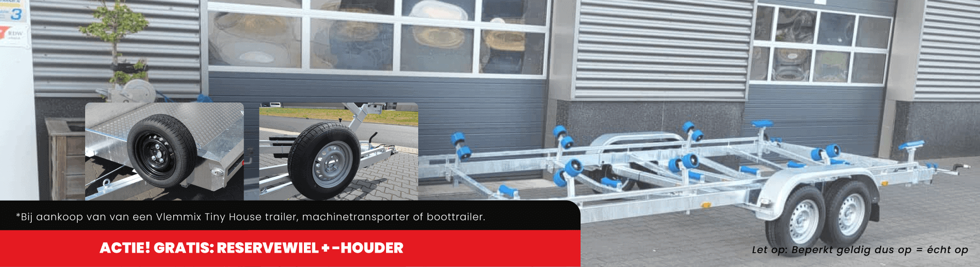 Gratis Reservewiel + Steun bij je Vlemmix Trailer! - AanhangwagenOnline