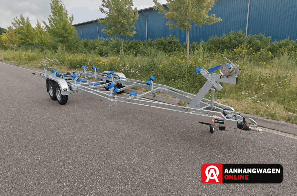 Vlemmix Standaard Boottrailer – 7,8 meter, 2×1500 kg - AanhangwagenOnline